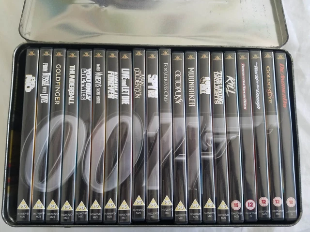 JAMES BOND 007, 20 DVD's in Special Edition TIN Collectors box Set £13. ...