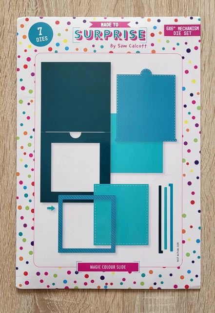 MADE TO SURPRISE By Sam Calcott 6x6" Mechanism Magic Colour Slide Die ...