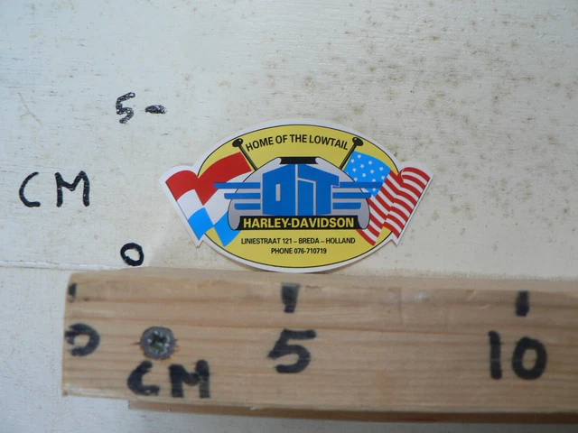 STICKER,DECAL OIT HOME Of The Lowtail Harley-Davidson Breda Holland ...