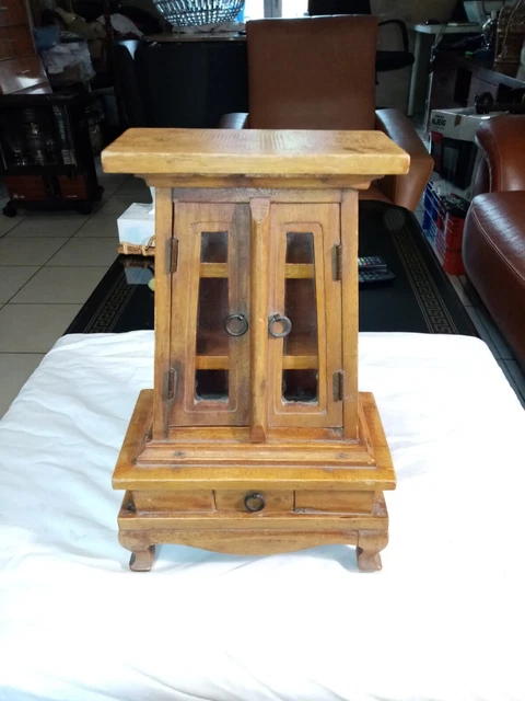 ANTIQUE ARMOIRE OU MEUBLE de poupée AUTRICHIEN 38 cm de hauteur sur 13 de large EUR 65,00 ...