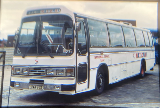 ORIGINAL BUS SLIDE. National Travel East Leyland coach UWA95S with ...