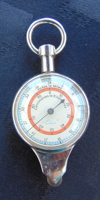 VINTAGE ENBEECO DOUBLE-SIDED Opisometer Map Distance Measuring Wheel £ ...