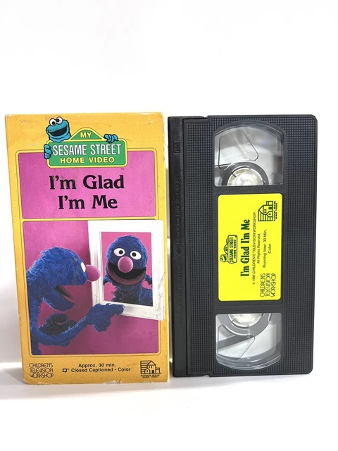 MY SESAME STREET Home Video I'm Glad I'm Me VHS 1986 Tape With Activity ...