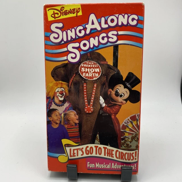 DISNEY SING ALONG Songs VHS Tape Lets Go To The Circus Musical ...