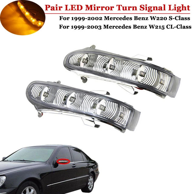 2X AUSSENSPIEGEL SPIEGELBLINKER Für Mercedes-Benz W220 W215 s500 S/CL ...