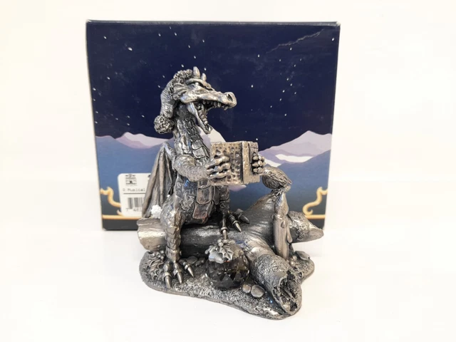 MYTH AND MAGIC Tudor Mint Dragon Figure The Musical Christmas Pewter ...