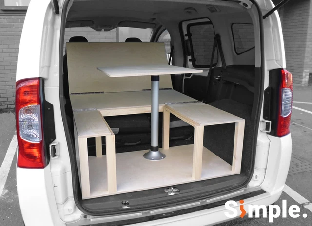 PEUGEOT BIPPER TEPEE Camper Van Conversion Module by Simple Camper Vans ...