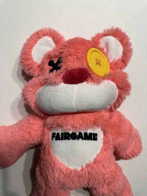 PINK GIANT 45CM FAIRGAME Button Eye Teddy Bear Soft Toy Plush Character (2022) £19.99 - PicClick UK
