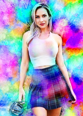 PAIGE SPIRANAC GOLF Model Celebrity 3/5 ACEO Art Print Card By.Marci £4 ...