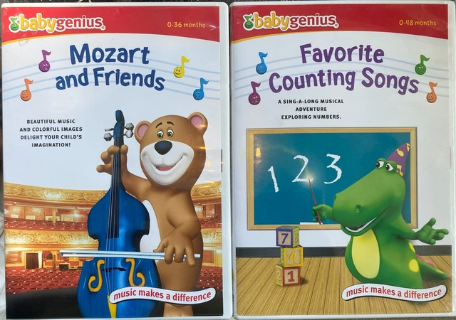 BABY GENIUS 2 DVD Lot Favorite Counting Songs & Mozart And Friends £1. ...