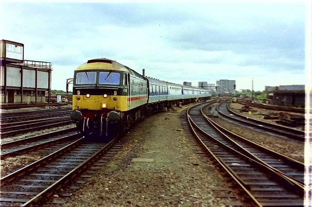 35MM RAILWAY COLOUR Negative Class 47 406 at Manchester Victoria 28.05. ...