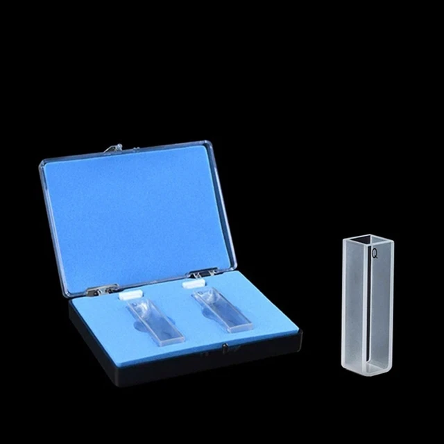 QUARTZ CUVETTE SPECTROPHOTOMETER Cuvette High Temperature Optical Path ...