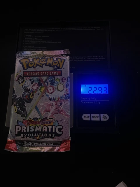 🌈POKÉMON TCG - 🎉Prismatic Evolutions Booster Pack Sealed - HEAVY PACK ...