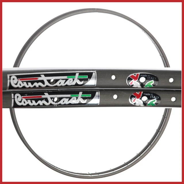 CACHE NISI COUNTACH Jantes 28 " 700c 32H Vintage Tubulaire 80s Vélo ...