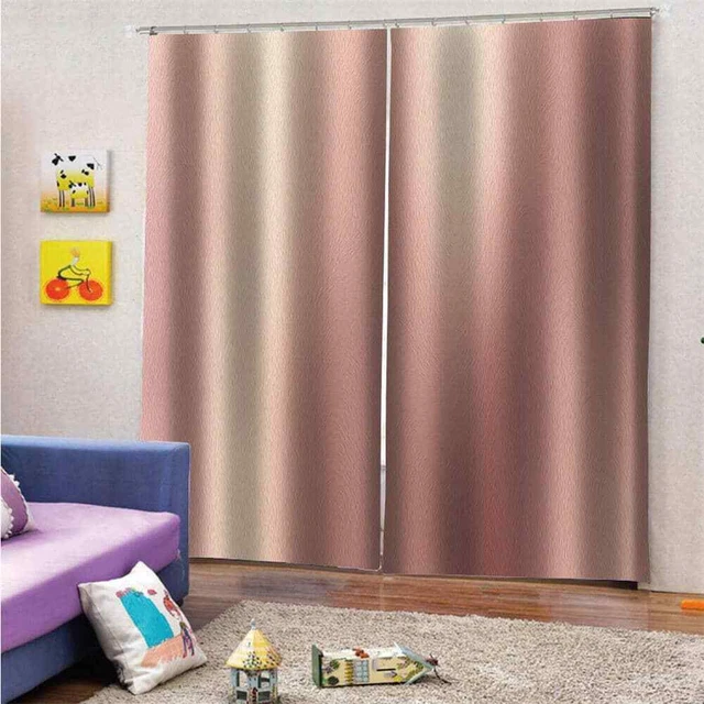 LOTUS ROOT STARCH smooth material Printing 3D Blockout Curtains Fabric ...