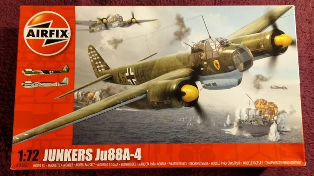 AIRFIX 1:72 JUNKERS Ju88A-4 Medium Bomber Model Kit A03007 Ju-88 *BNISB ...