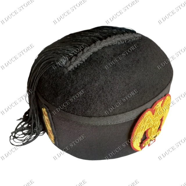 WW2 ITALIAN FASCIST Leaders FEZ Mussolini EL Duce Summer Cap - Kepi NFP ...