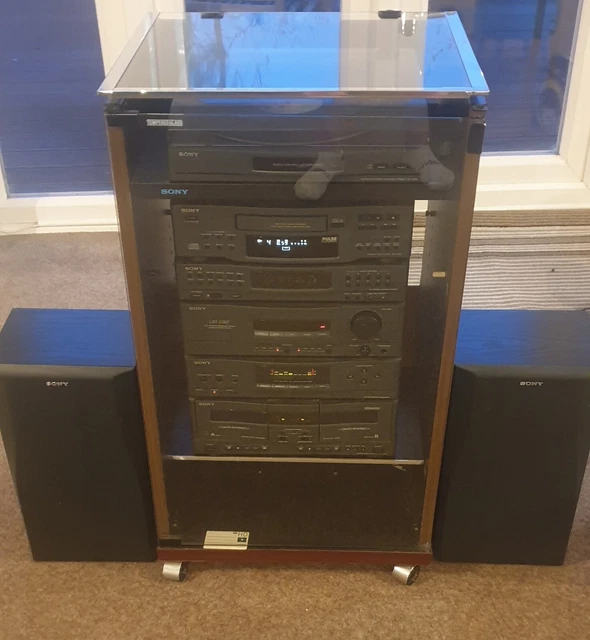 SONY LBT-D307 HI-FI Stereo System with Turntable, Speakers and Remote ...
