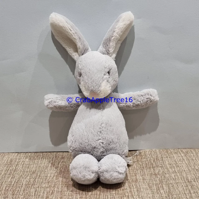 JELLYCAT SILVER\WHITE BOBTAIL Bunny Rabbit Soft Toy Plush NEW D14 £29. ...