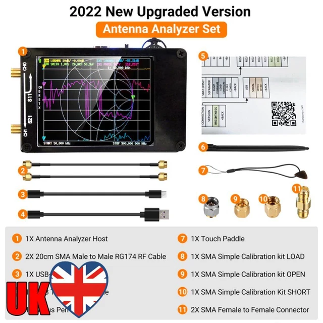 2.8 INCH TFT Monitor Vector Network Analyzer Tester USB 5V 120mA for ...