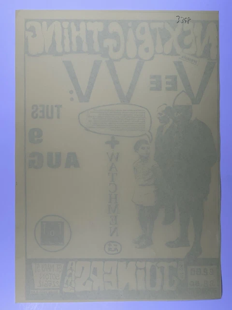 AFFICHE VEE VV Watchmen Original Mint Archive Les Joiners Southampton ...