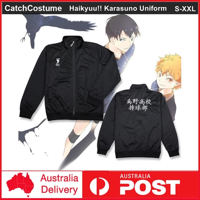 HAIKYUU!! KARASUNO HIGH School Jacket Coat Cosplay Costume Sports ...