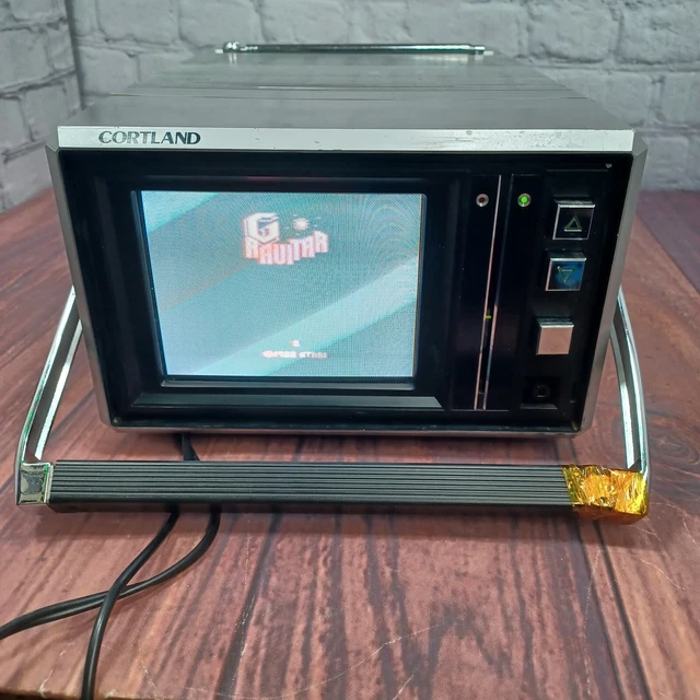 VINTAGE CORTLAND CT-500 5-inch CRT Portable TV RCA Inputs Retro Gaming ...