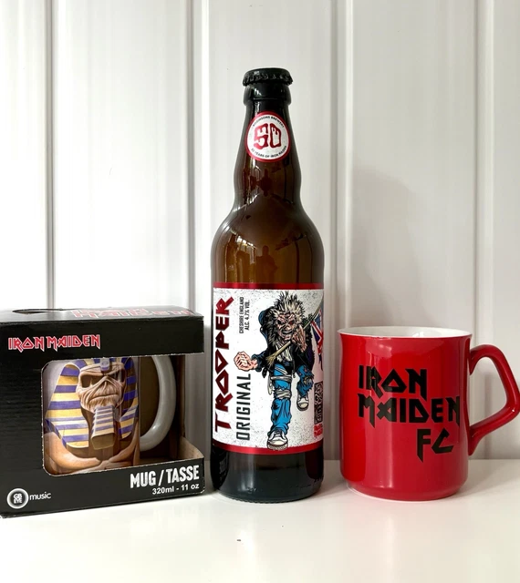 IRON MAIDEN ROBINSONS ‘Trooper’ Original NO Beer Bottle ‘Powerslave ...