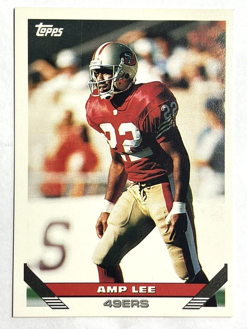 CARTE DE FOOTBALL AMP LEE San Francisco 49ers, Vikings, Rams 1993 Topps ...