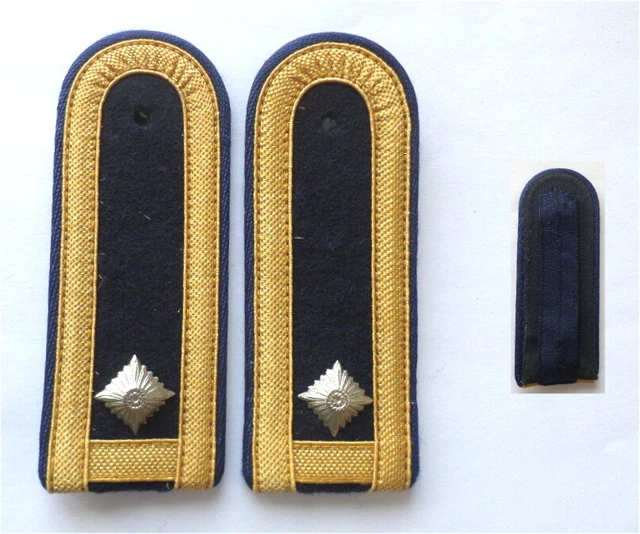 DDR NVA VOLKSMARINE Meister Schulterstücke f Uniform shoulder boards ...