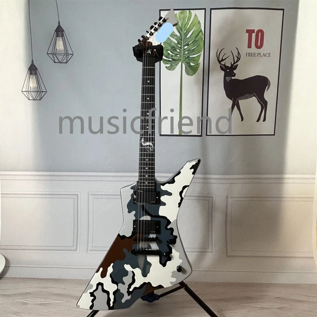 SNAKELET ELECTRIC GUITAR Black Fretboard Factory 2EMG Bridge Black ...