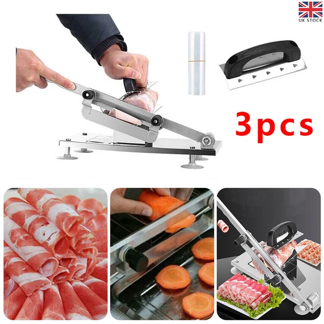 MANUAL MEAT CLEAVER Slicer Frozen Beef Mutton Roll Food Cutter Sheet ...
