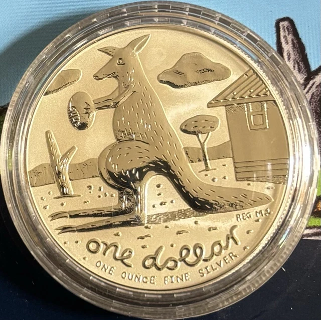 AUSTRALIA KANGAROO 1OZ Silver BU 2008 Capsule & Coin Card .999 £42.25 ...