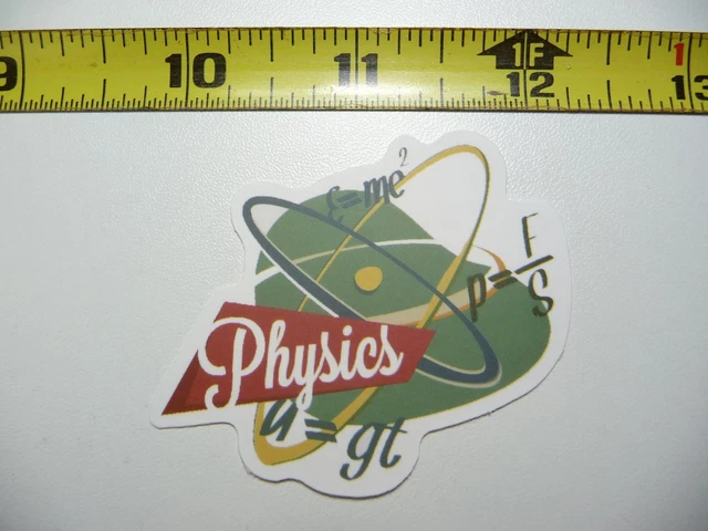PHYSICS FORMULAS SCIENCE Decal Sticker School Teacher Professor $2.89 ...