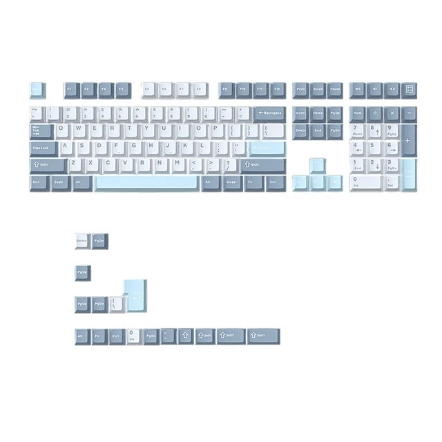 125 KEYS PBT Shot Keycaps Set Key Caps Cherry Height for MX ...