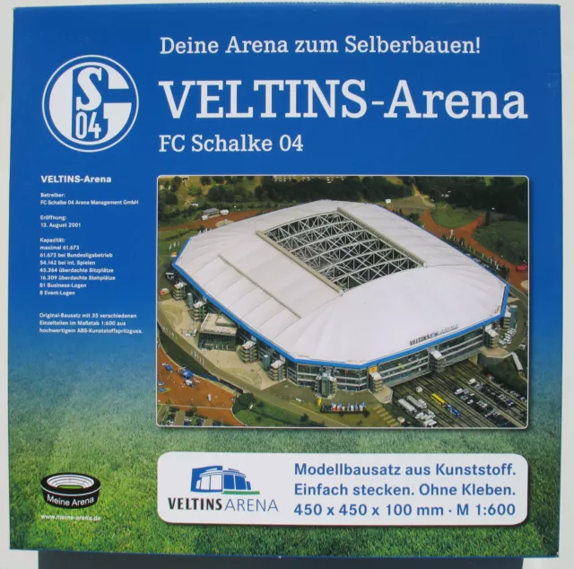 VELTINS-ARENA FC SCHALKE 04 Fußball Stadion 1:600 Kunststoff Modellbausatz Model EUR 99,90 ...