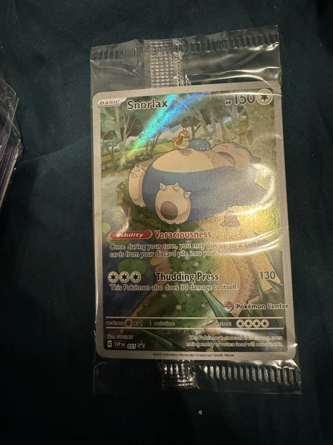 POKÉMON TCG SNORLAX SVP051 S&V 151 Pokemon Center Stamped Promo ...
