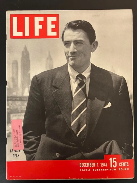 LIFE MAGAZINE DECEMBER 1, 1947 Gregory Peck, Old Articles, Vintage Ads ...