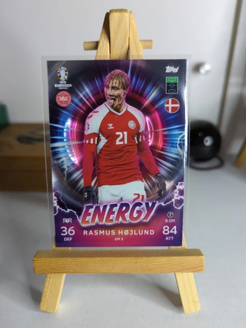 CARTA ENERGETICA MATCH Attax Uefa Euro 2024 Gm 3 Rasmus Hojlund ...