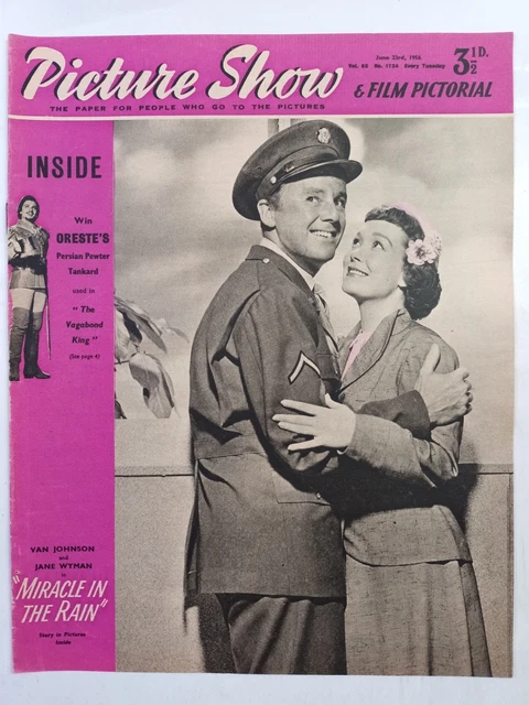 PICTURE SHOW & Film Pictorial June 23 1956 Van Johnson Jane Wyman Alan ...