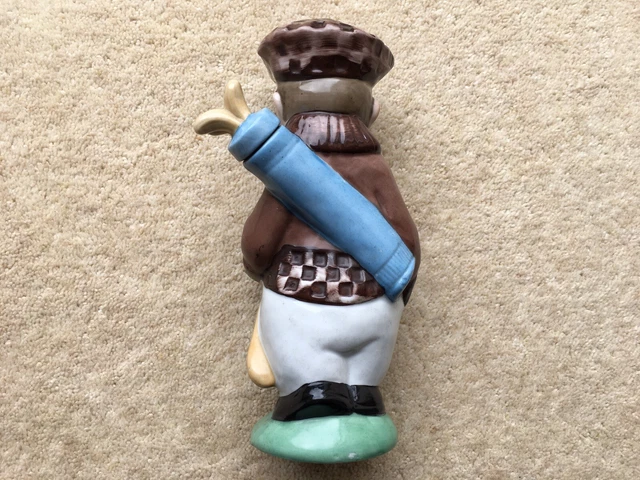 C1930S GOEBEL CHINA NOVELTY GOLFER FIGURE SPIRIT FLASK £120.00 ...
