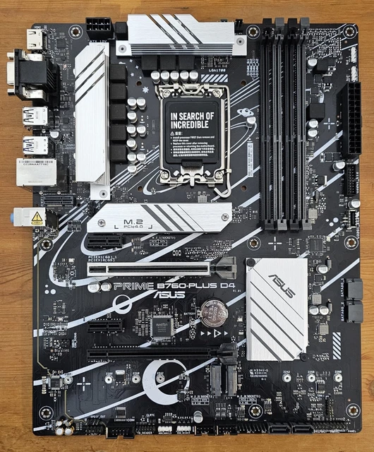 ASUS PRIME B760-PLUS D4 Motherboard Intel LGA Socket 1700 DDR4 ATX £75. ...