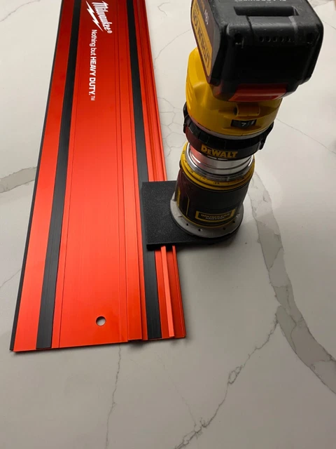 DEWALT ROUTER DCW600 DWP611 Plunge Base Guide Rail Adapter to Milwaukee ...