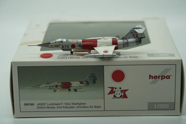 HERPA WINGS 1:200 JASDF Lockheed F-104J Starfighter Hikotai Komatsu ...