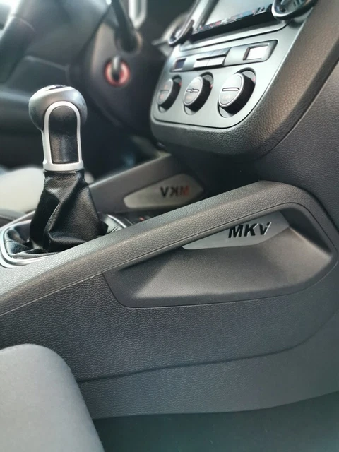 CUSTOM CENTER CONSOLE Aluminium Trim VW Golf 5 mk5 Jetta Scirocco EOS ...