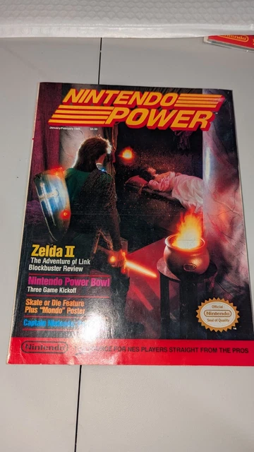 NINTENDO POWER #4 Jan 1989 Zelda II Adventure of Link Map & Skate or ...