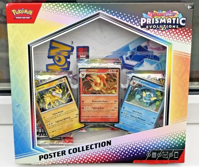 POKEMON TCG SCARLET & Violet Prismatic Evolutions Poster Collection *Sealed* £31.75 - PicClick UK
