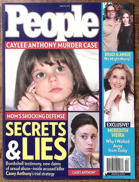 PEOPLE MAGAZINE 6/15/2011 Caylee Anthony Murder Case Meredith Vieira ...