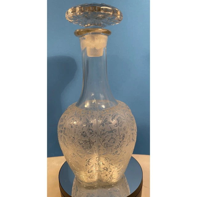 RARE FOUR LOBED Spring Orchard Shape Paden City Crystal Decanter Line ...