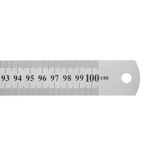 40& 1000MM STAINLESS Steel Ruler Metal Rulers 1.14" Wide Inch Metric ...